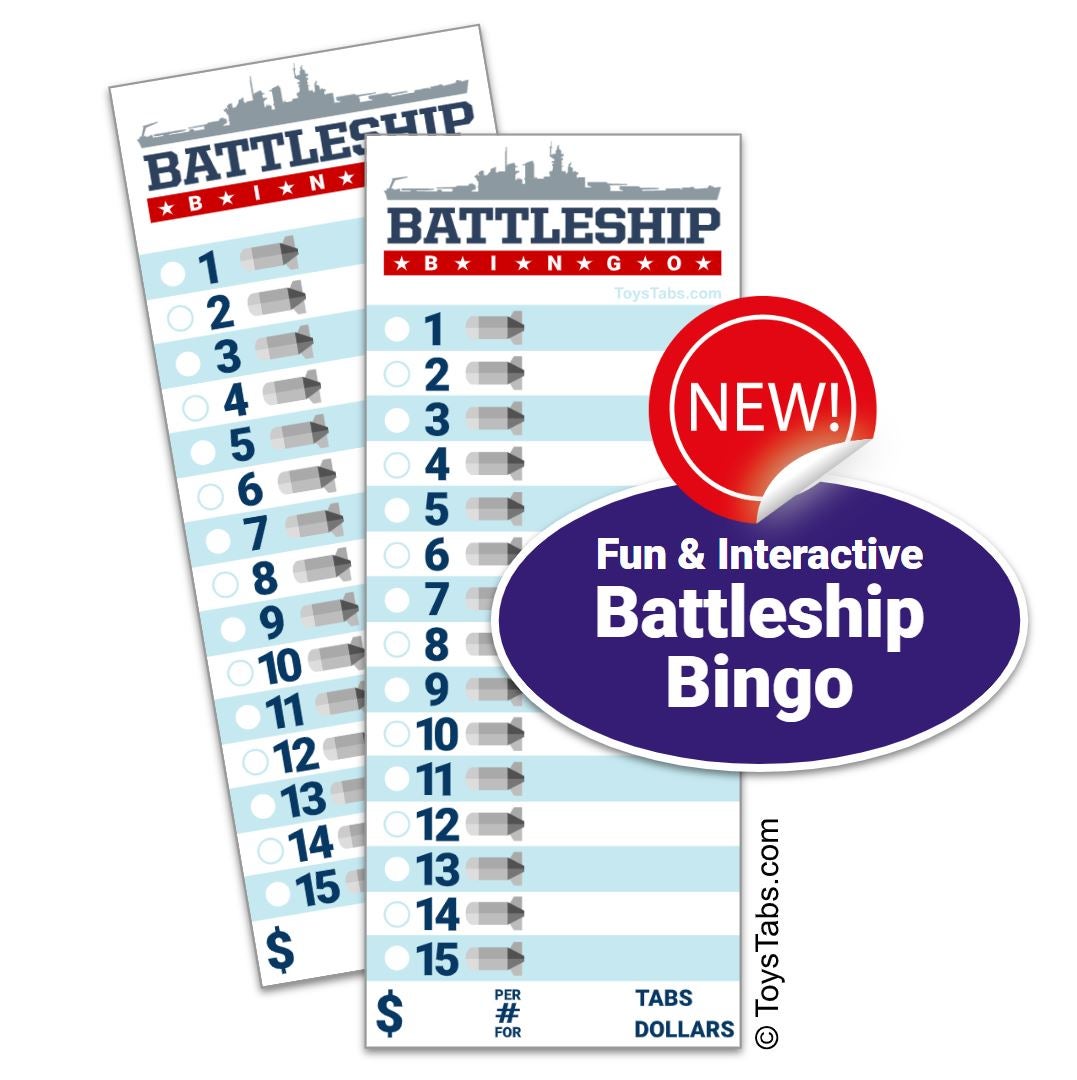 Battleship Bingo Notepads 2-Pack | Toys Tabs Bingo Notepads & Accessories